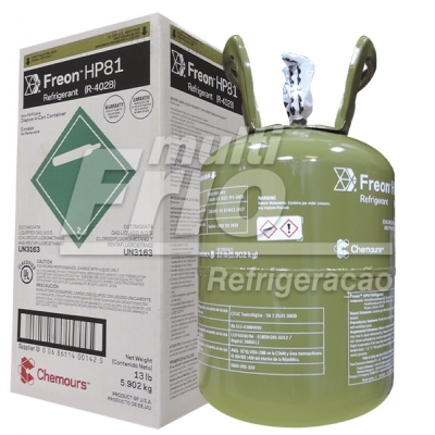 Gás Botija HP81 R402 B CHEMOURS DUPONT 5,9 kg | Multifrio Refrigeração
