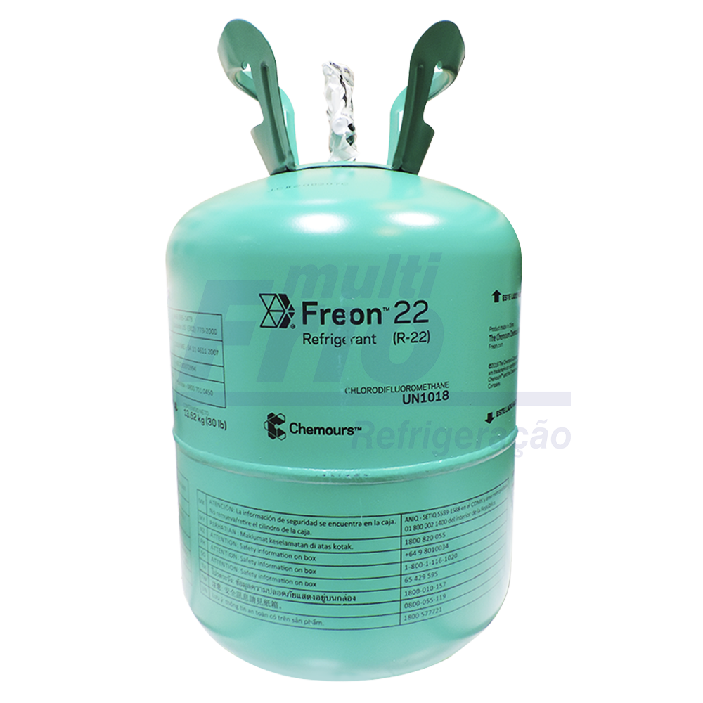Gás Botija R22 CHEMOURS Dupont 13,62 Kg Refrigerante | Multifrio ...