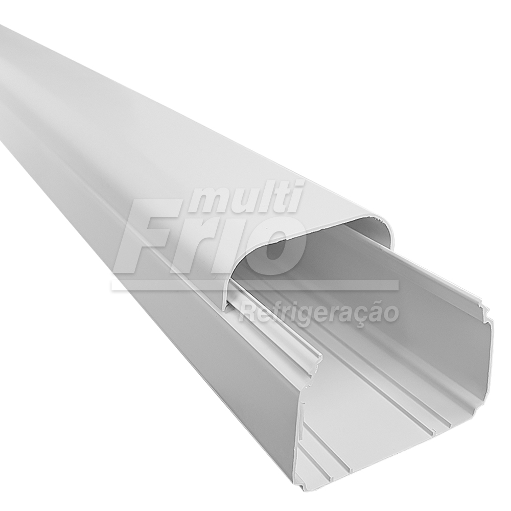 Canaleta Guarnição Split PVC CB 80 2 Metros | Multifrio Refrigeração