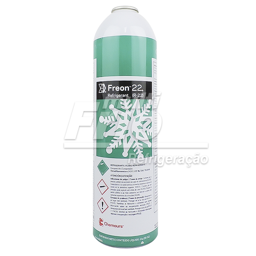 Gás Lata R22 Chemours Dupont Lata 1kg | Multifrio Refrigeração