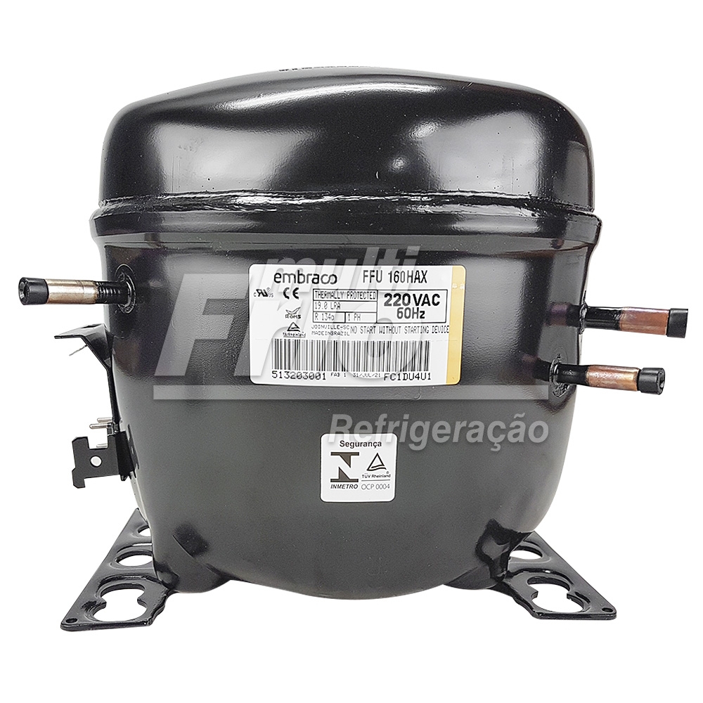 Motor Compressor 1/2 HP Embraco FFU 160HAX 220V R134 | Multifrio ...