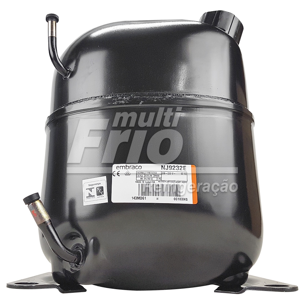 Motor Compressor Aspera 1.1/4 HP NJ 9232E 220V R22 | Multifrio Refrigeração