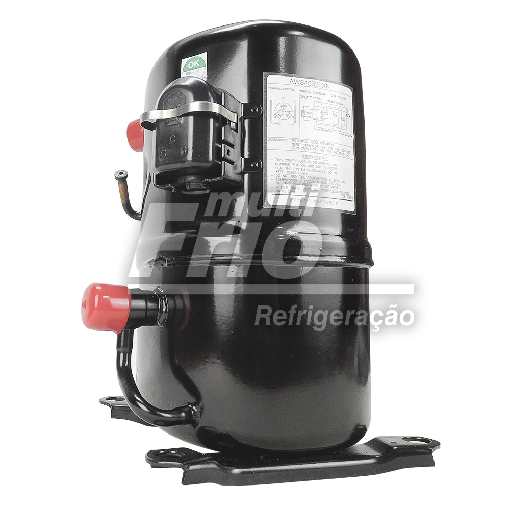 Motor Compressor 2,5 HP Tecumseh Lunite AWS 4532 EXN Monofásico 220V ...