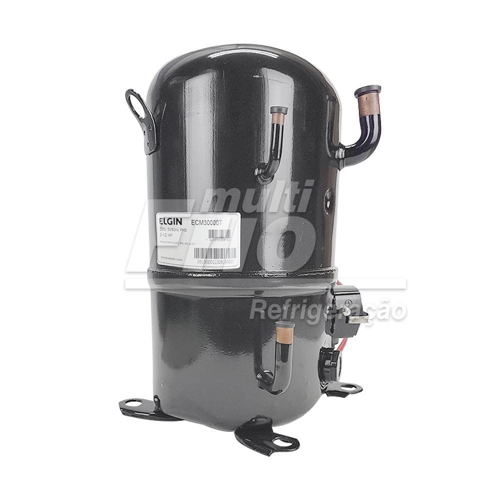 Motor Compressor 2,5 HP ECM 30000 T Elgin Trifásico R22 220V ...
